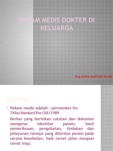 Rekam Medis Power Point Pdf
