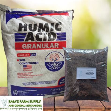 Grow More Humic Acid Granular With Fulvic Acid 1 Kg Repacked Shopee