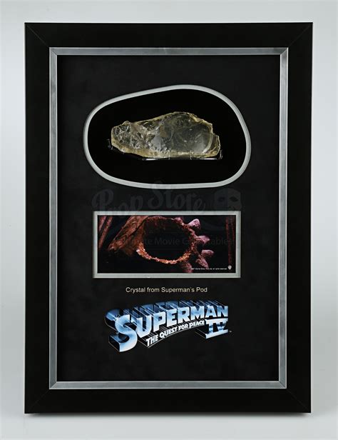 Supermans Christopher Reeve Pod Crystal Piece Display Prop Store
