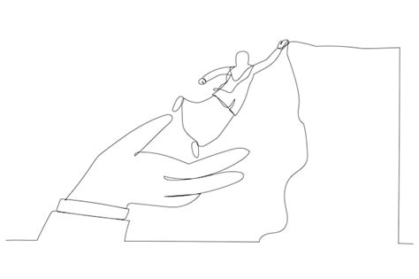 Illustratie Van Vertrouwen Arabische Zakenvrouw Springen Van Het Helpen