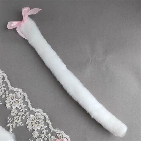 White Cat Tail And Ears For Girls And Adult Etsy