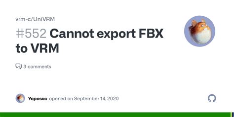 Cannot Export Fbx To Vrm · Issue 552 · Vrm Cunivrm · Github