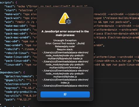 Errorcannot Find Module Buildreleaseptynode · Issue 50 · Itspi3141alpaca Electron