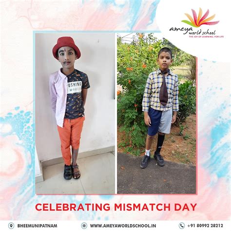 Celebrating Mismatch Day Ameya World School