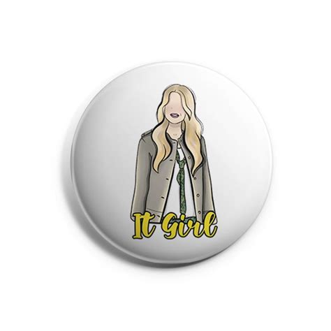 Botton Serena Van Der Woodsen Gossip Girl Art Gaby Fernandes