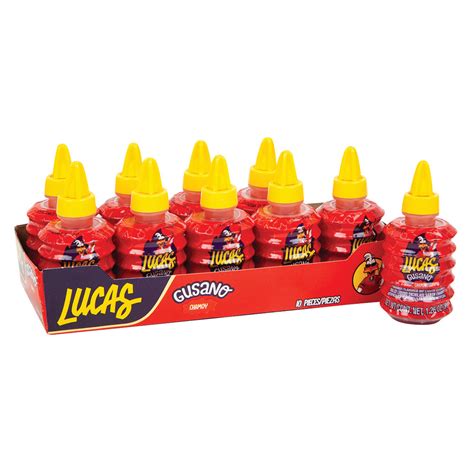 Lucas Gusano Chamoy 1 27 Oz Tube Nassau Candy