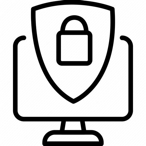 Cybercrime Shield Computer Icon Download On Iconfinder