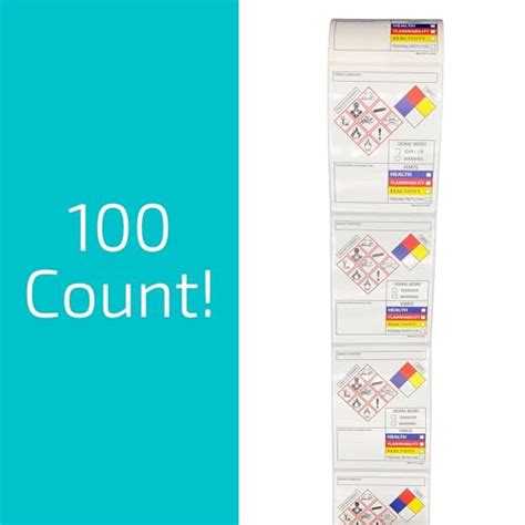 Sds Osha Data Labels For Chemical Safety 4 X 3 Inches Roll Want It All