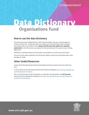 Fillable Online How To Use The Data Dictionary Other Useful Resources Fax Email Print PdfFiller