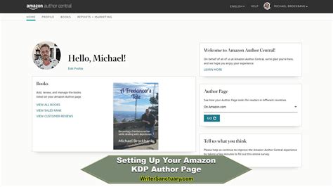 Self Publishing An Ebook Part 6 Setting Up Author Central In Kdp