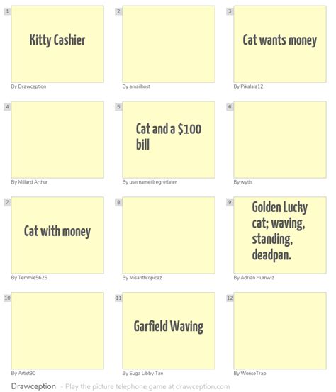 Kitty Cashier Drawception