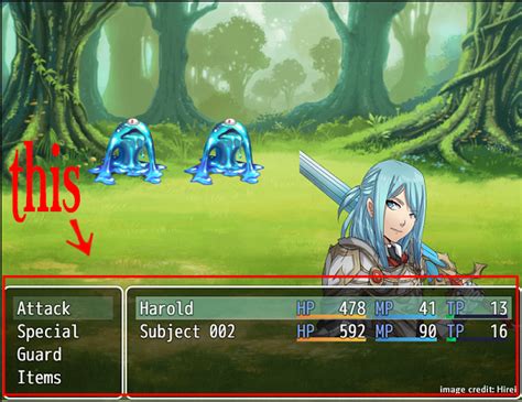 Hide Window During Battle Rpg Maker Forums