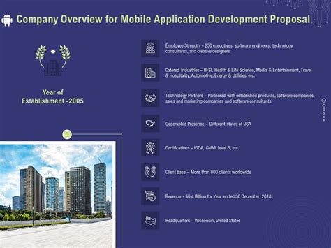 Develop Cellphone Apps Company Overview For Mobile Application