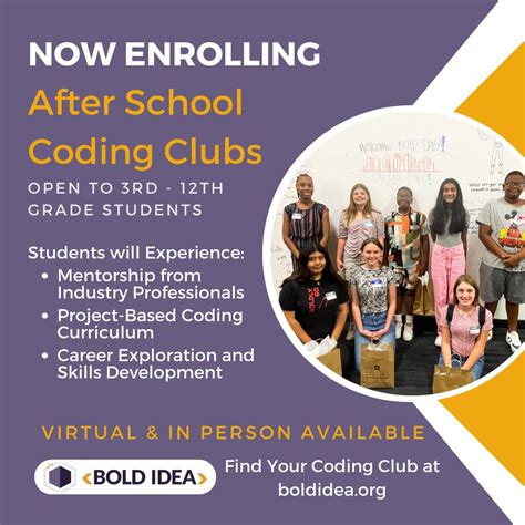 Bold Idea On Linkedin Bold Idea Coding Clubs Are Now Enrolling Find A Coding Club Online Or