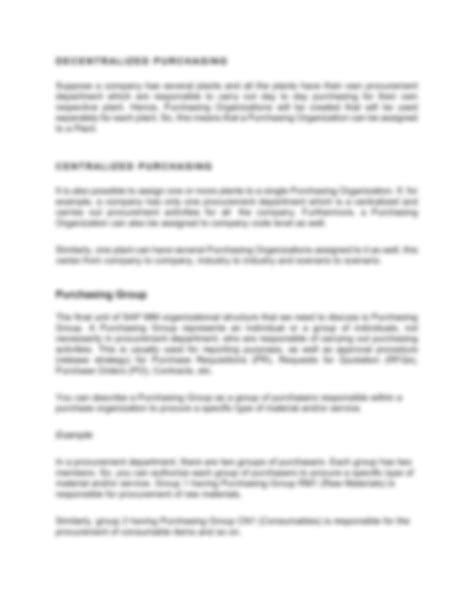 SOLUTION Sap Mm Organizational Structure Studypool