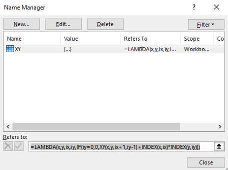 Recursion Is It Possible To Write A Recursive Formula In Excel To Add Products Of Array