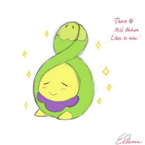Shiny Budew Drawing After Catching A RE One In Platinum R Pokemon