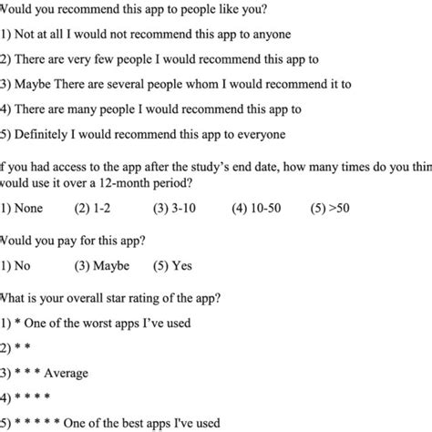 Modified Mobile Application Rating Scale Download Scientific Diagram