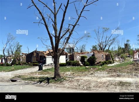 Tornado Damage That Occurred On The Th Of May In The Dayton Ohio Vicinity Stock Photo
