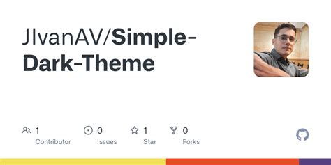 Github Jivanav Simple Dark Theme