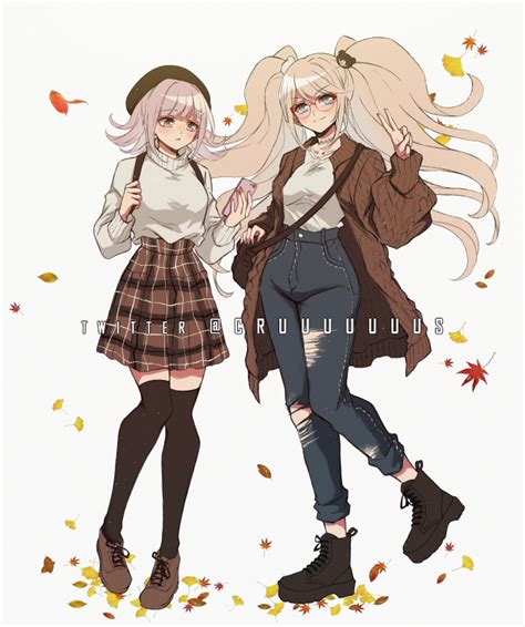 Nanami Chiaki And Enoshima Junko Danganronpa And More Drawn By Criis Chan Danbooru