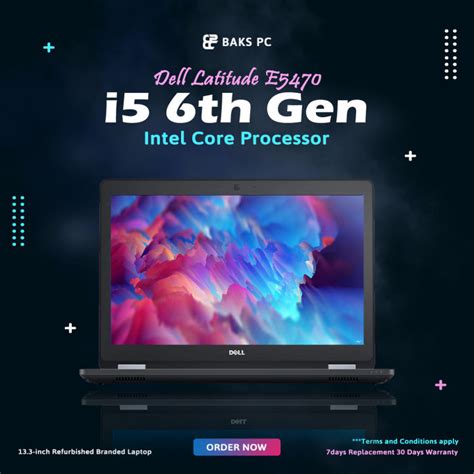 Dell Latitude E5470 Refurbished Laptop I5 6th Gen Processor Windows