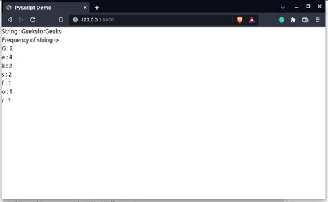 Create Basic Webpage With Pyscript Geeksforgeeks