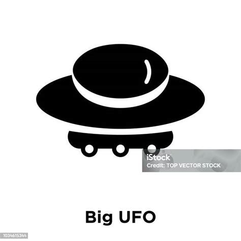 大飛碟圖示向量孤立在白色背景上 標誌概念的大 Ufo 標誌上的透明背景 黑色填充符號向量圖形及更多space And Astronomy圖片