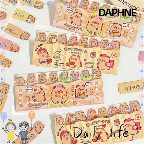 DAPHNE Capybara Index Sticky Book Annotations Cute Cartoon Capybara
