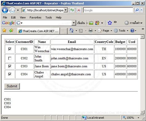 Aspnet Repeater Control Findcontrol