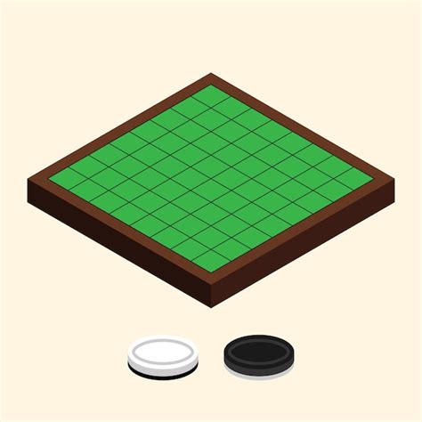 premium vector othello board 3d