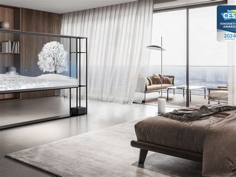 Lg Signature Oled T Transparent Television Has A Unique Design