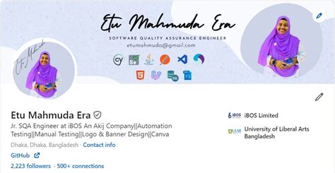 etu mahmuda era on linkedin linkedinverified thankyou