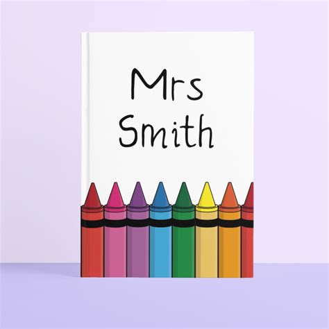 Crayon Personalised Notebook Tesco Photo