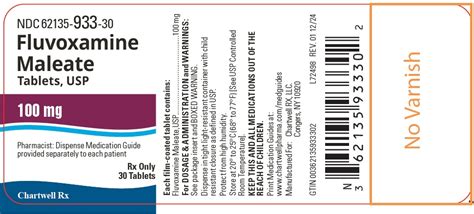 Fluvoxamine Package Insert Prescribing Information