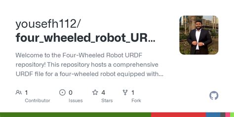 GitHub Yousefh112 Four Wheeled Robot URDF Welcome To The Four Wheeled Robot URDF Repository