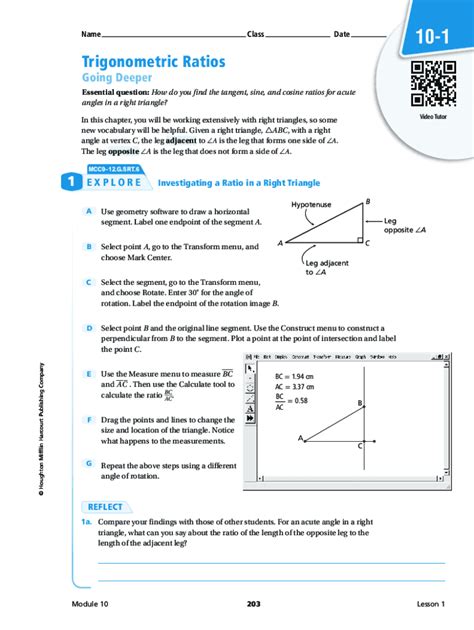 Fillable Online How To Find Trigonometric Ratios Given A Right Triangle Fax Email Print Pdffiller