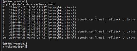 Сохранение конфигурации Juniper Efsol