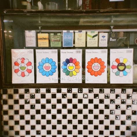 Takashi Murakami Bubble Flower Sticker Hobbies And Toys Memorabilia
