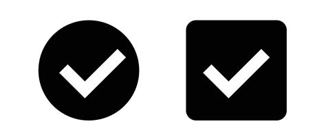 Round And Square Checkbox Silhouette Icons 48388950 Vector Art At Vecteezy