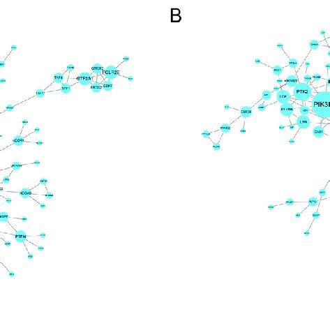 PPI Network Analysis Of Host Genes A The Host Genes Of Up Regulated