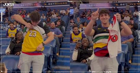 Nba／球迷帶「15 件詹皇球衣」穿在身上觀賽，網友熱議：「最狂詹粉是你！」 Juksy 街星