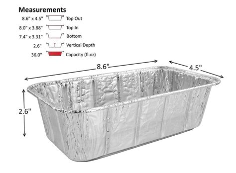 Handi Foil 2 Lb Aluminum Foil Loaf Bread Pan 50pk Foil