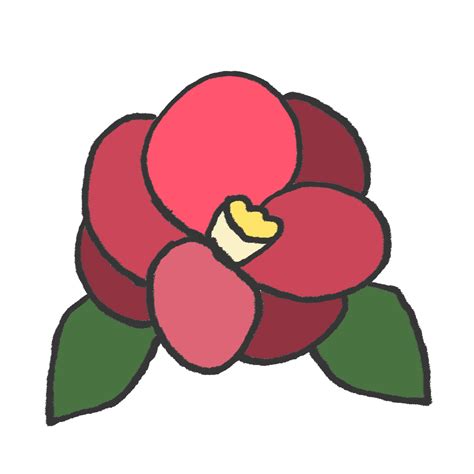 椿のイラスト素材 フリーイラスト素材配布サイトillustatam