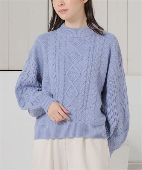 Honeys（ハニーズ）の「ケーブル編みハイネックニット（ニット セーター）」 Wear