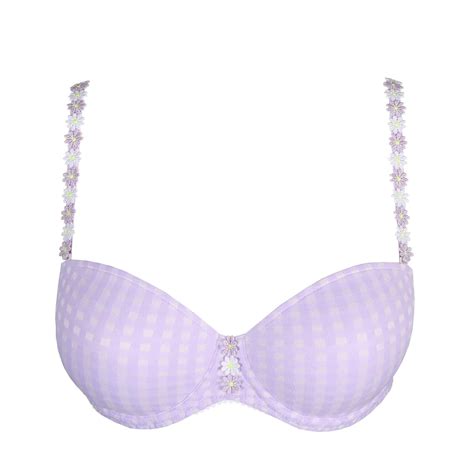 Avero Padded Strapless Bra In Tiny Iris Busted Bra Shop