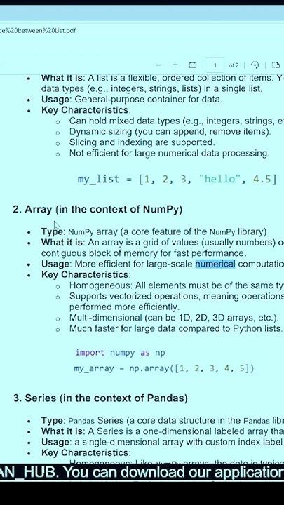 List Vs Array Coding Shortsfeed Pythonchallenge Dataanalyst Programming Learnpython Youtube