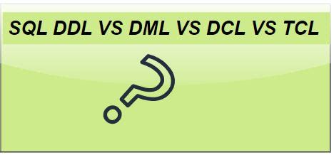 SQL DDL DML DCL And TCL Commands SQL BI Tutorials