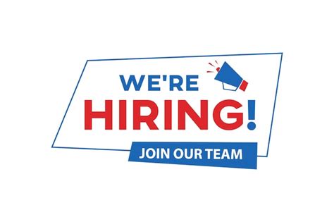 Premium Vector Vector We Are Hiring Banner Hiring Recruitment Design