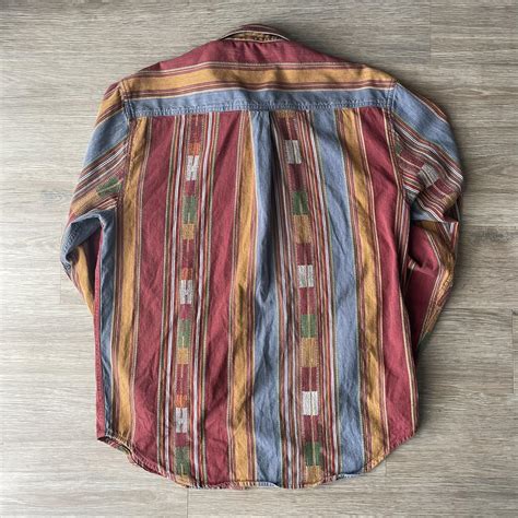 The Territory Ahead Multi Colored Button Up Size Depop
